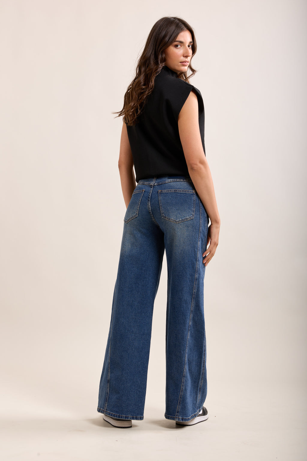 Toxik3 jean wide stretch à découpes